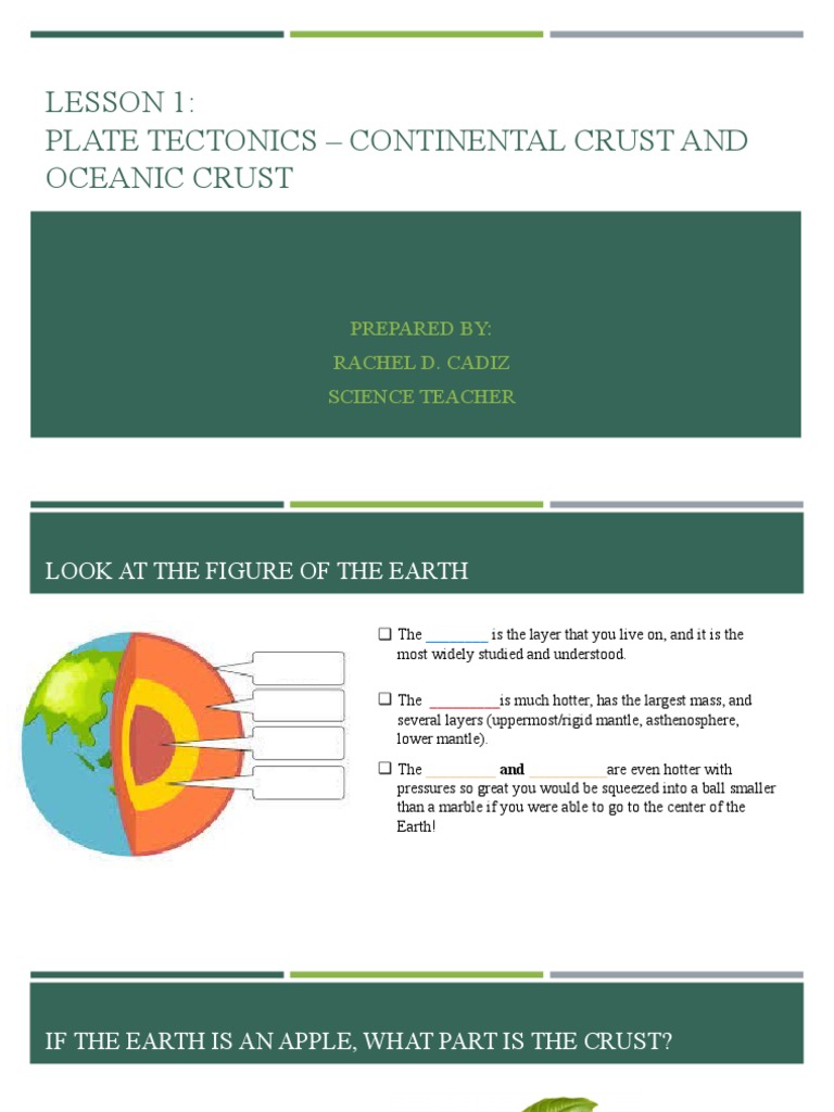 Differences Between Crust Types | PDF | Plate Tectonics | Earth