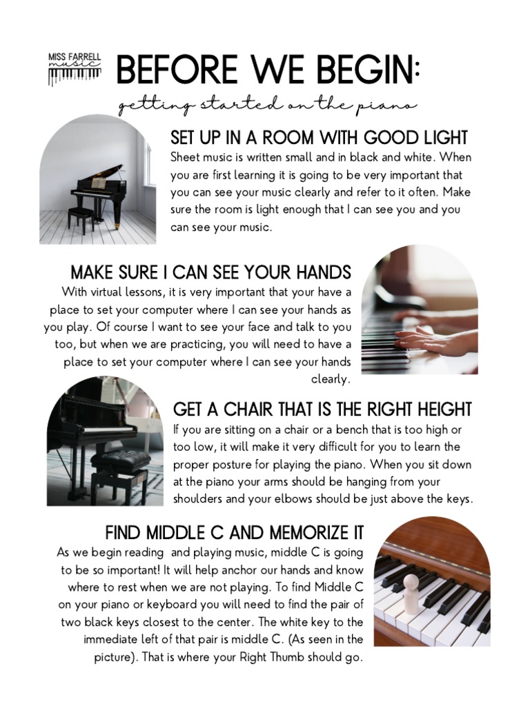 Virtual Lesson Prep For Beginner Piano Students | PDF | Hand | Piano