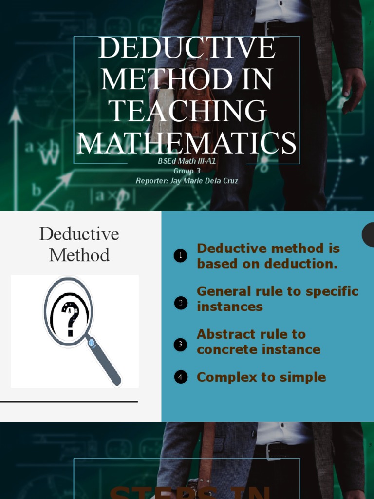 Deductive Method in Teaching Mathematics | PDF