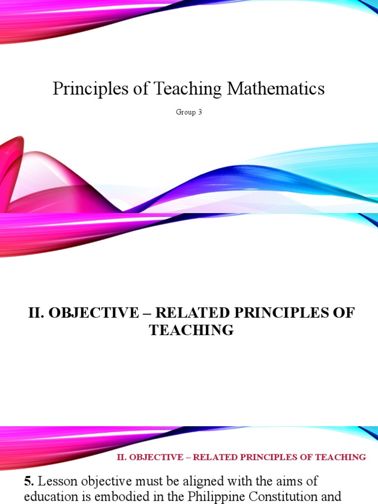 Principles of Teaching Mathematics | PDF | Learning | Educational ...