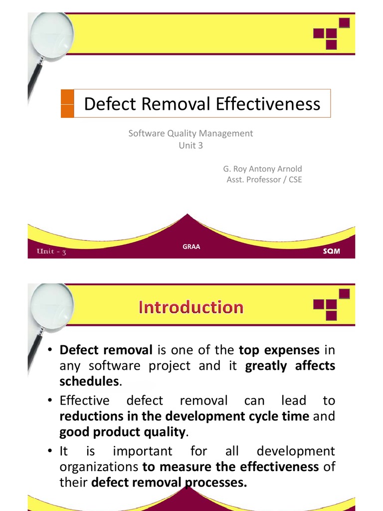 Defect Removal Effectiveness | PDF | Software Development | Software ...