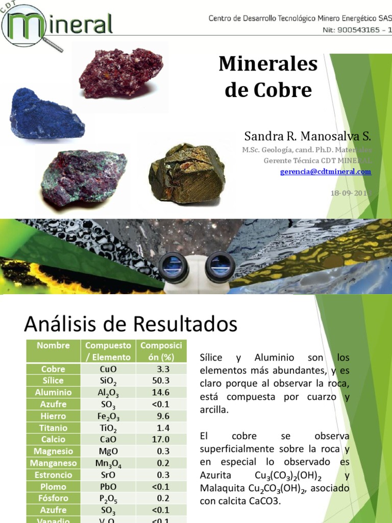 Formas de Cobre - CDT Mineral - Compressed | PDF | Cobre | Minerales