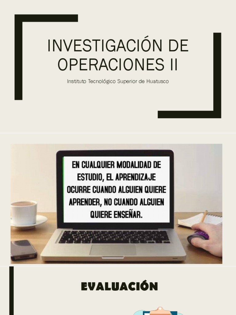 Investigación de Operaciones II Tema 1 Parte 1 | PDF | Programación ...