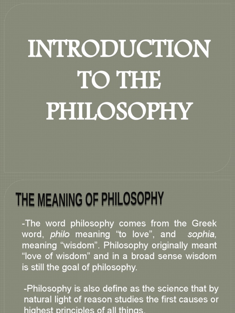 Introduction to Philosophy and Its Branches | PDF | Reason | Science