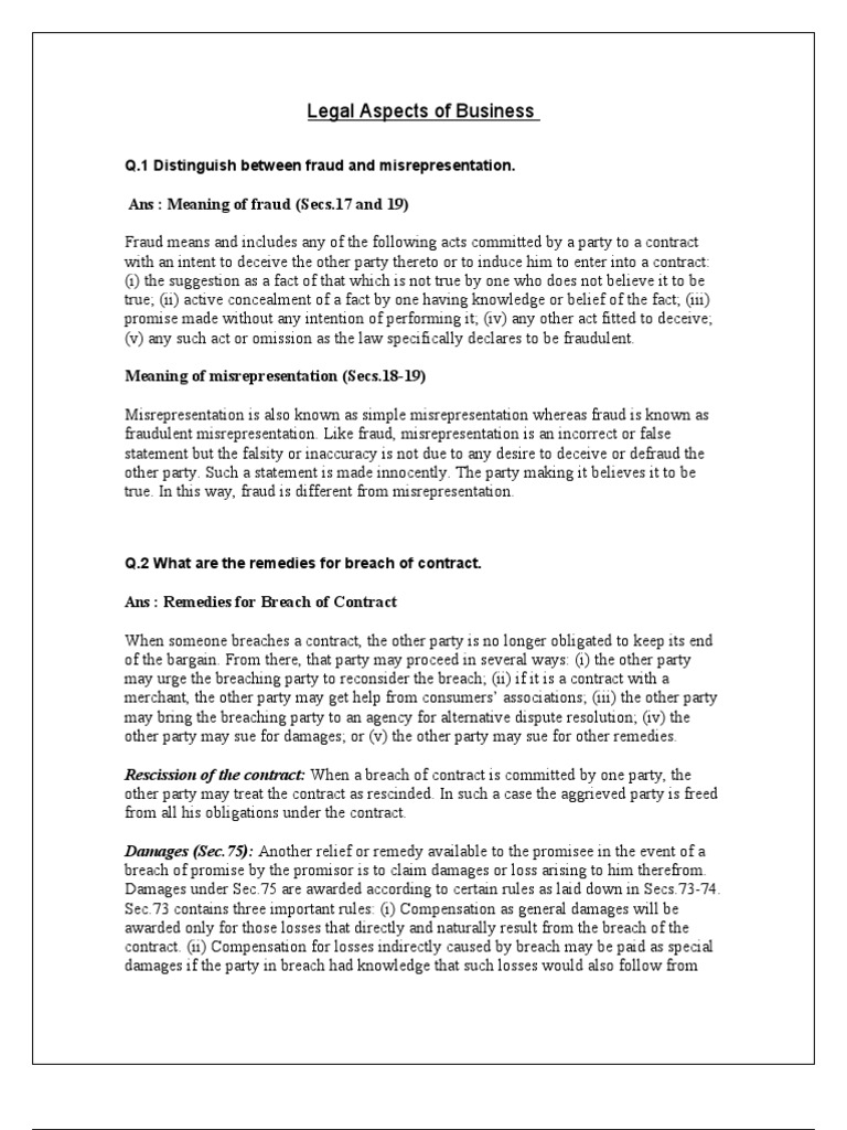 Assignment Legal Aspects | PDF