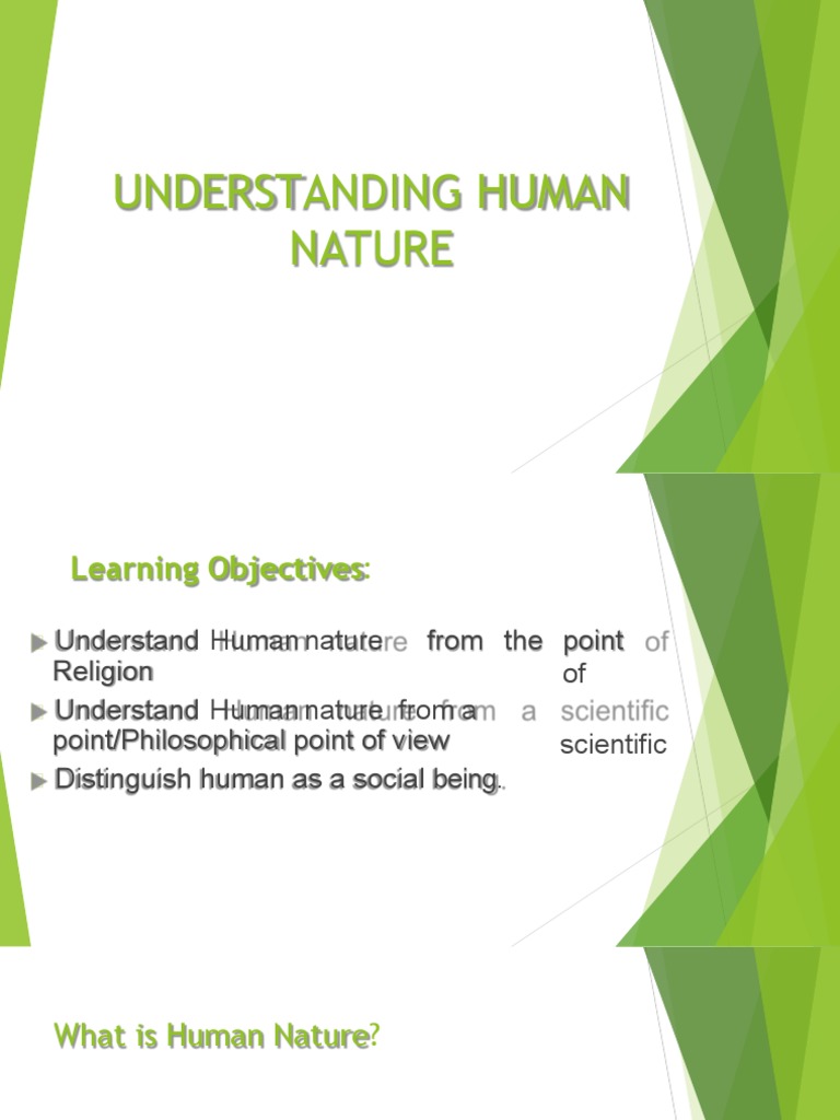 Understanding-Human-Nature NSTP Group1 | PDF | God | Human Nature