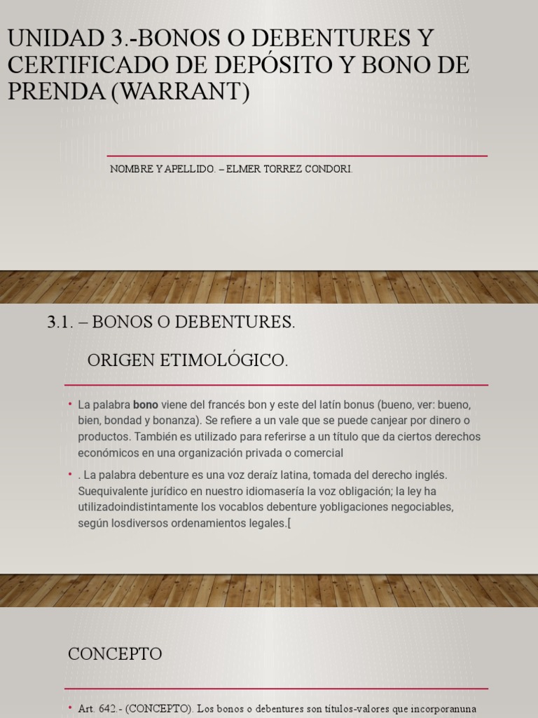 Bono y Debentures | PDF | Economias | Responsabilidad (contabilidad financiera)