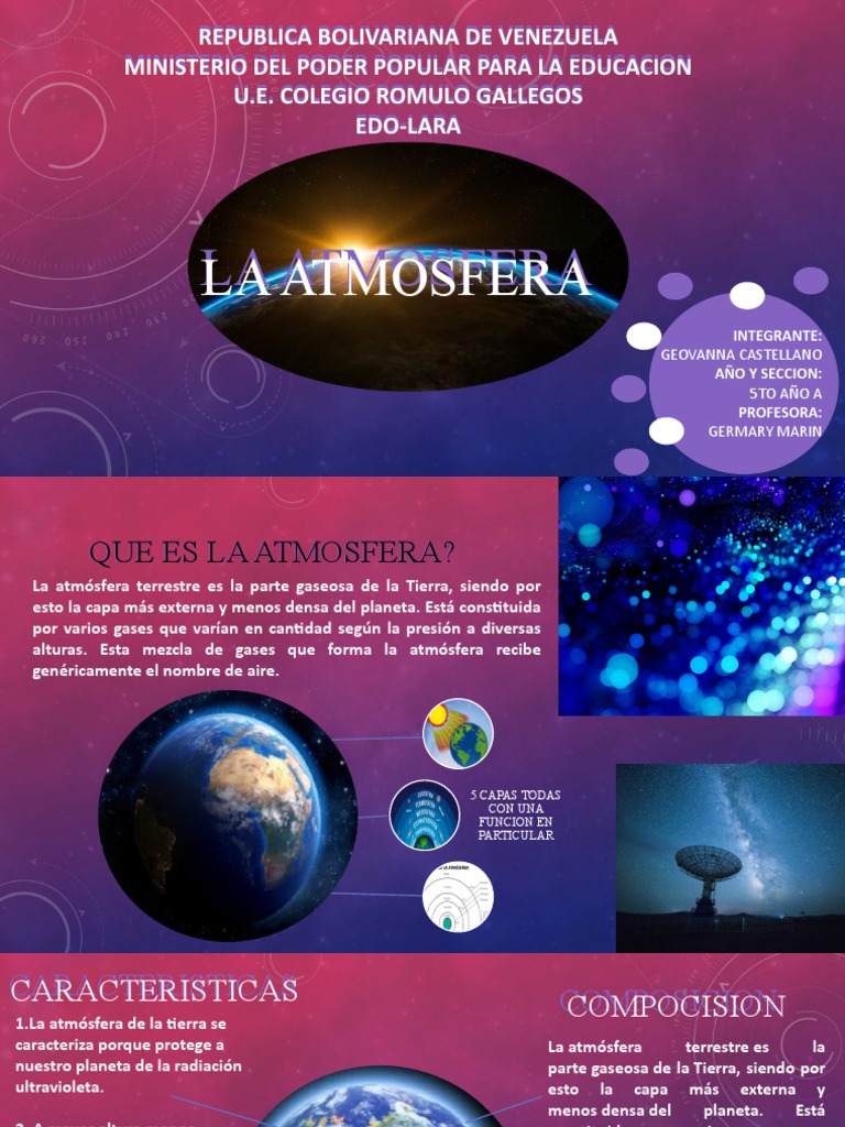 La Atmosfera | PDF | Atmósfera de tierra | Naturaleza