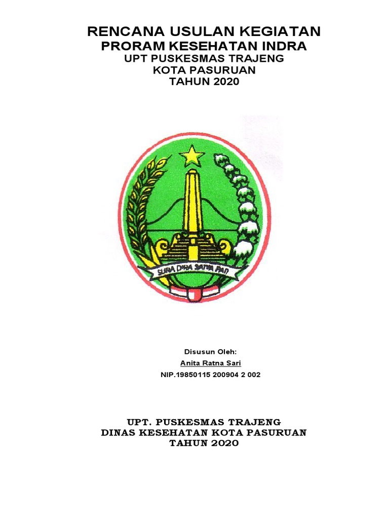 RUK Program Kesehatan Indra Puskesmas Trajeng 2020 | PDF
