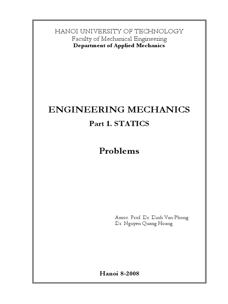 Statics Problems | PDF | Force | Truss