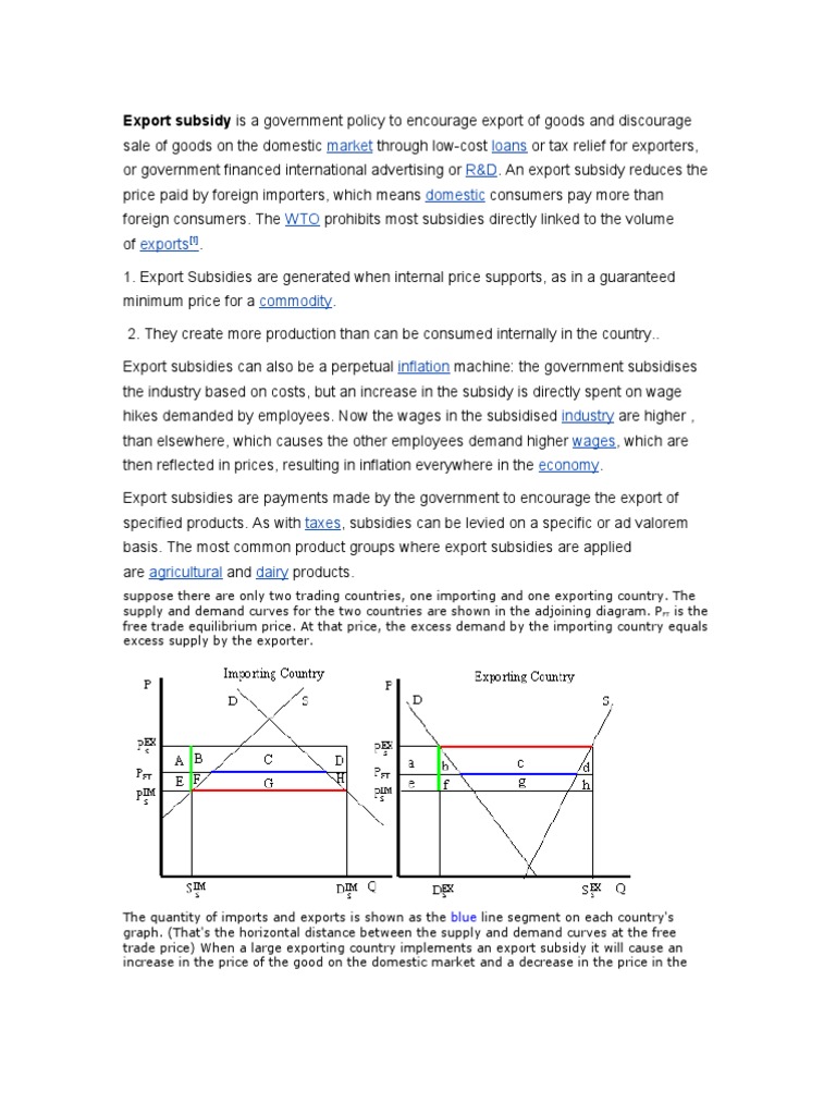 Subsidy | PDF | Subsidy | Supply And Demand