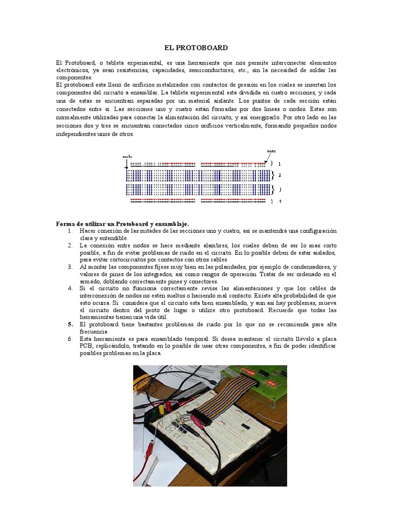 EL PROTOBOARD - Trabajo | PDF | Memoria de sólo lectura | Disco duro