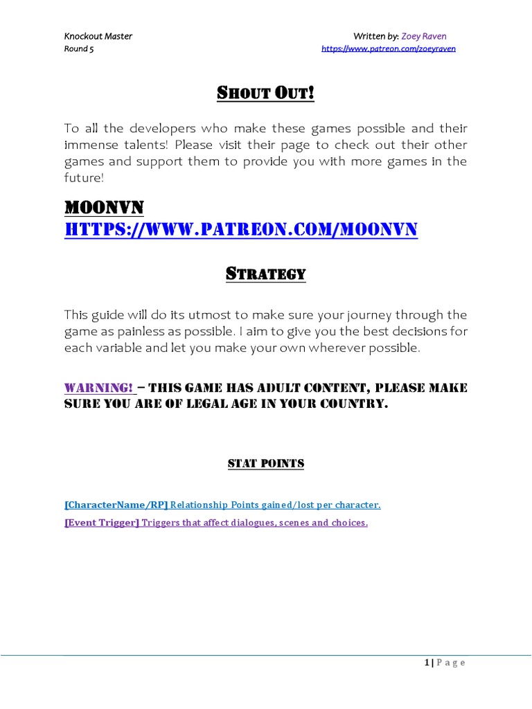 Knockout Master Round 5 Walkthrough Pdf