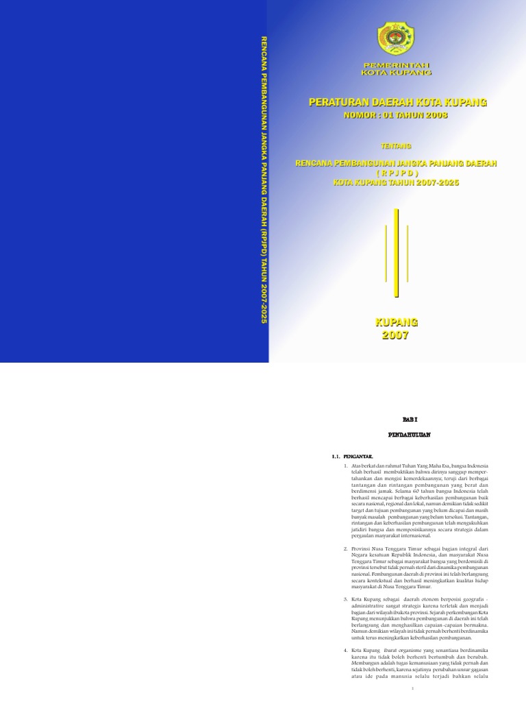 RPJPD - Kota Kupang | PDF