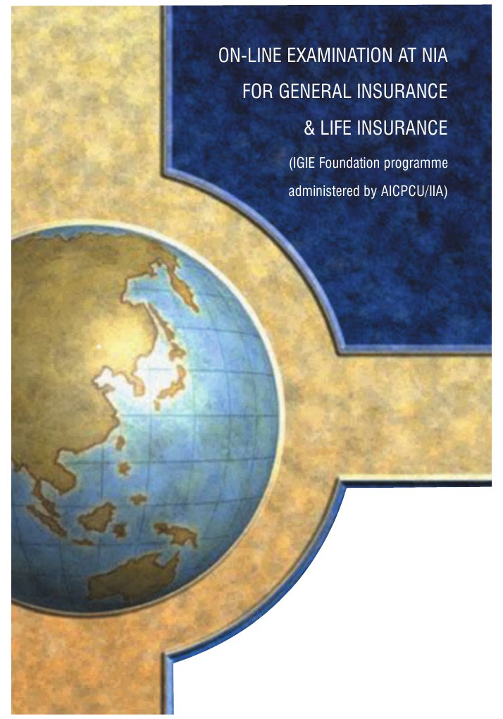 NIA Online Exam for Insurance Certification | PDF | Insurance ...