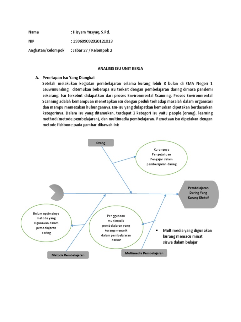 Analisis Isu Unit Kerja | PDF