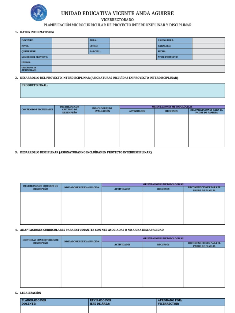 Planificacion Micro Curricular | PDF | Evaluación | Aprendizaje