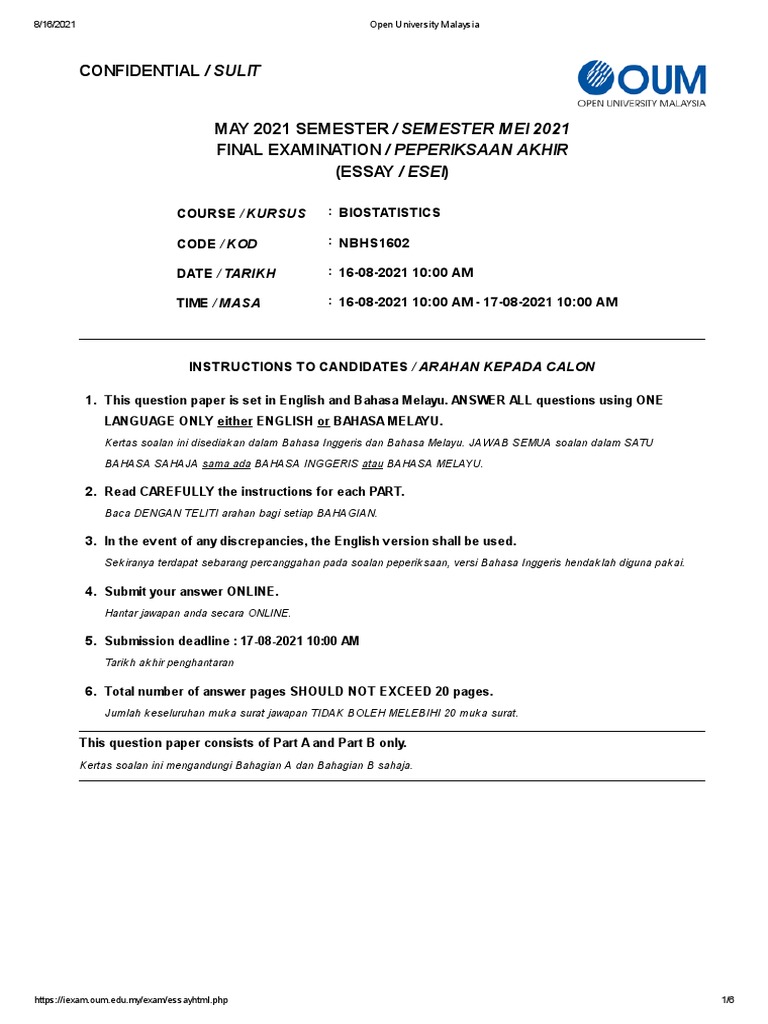 Final Exam Biostatistics Pdf Skewness Statistical Analysis
