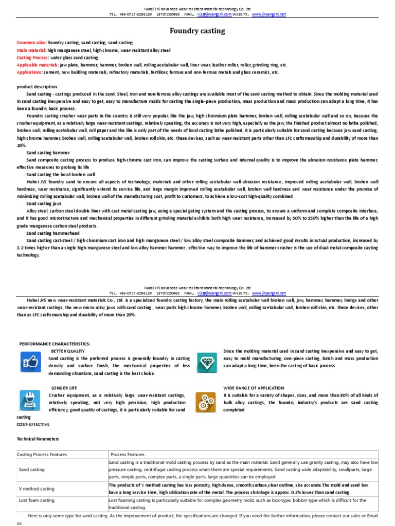 Foundry Casting | PDF | Casting (Metalworking) | Foundry