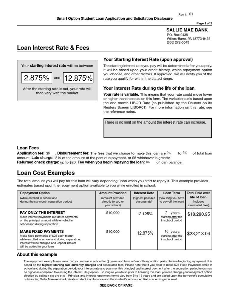 SOSL - CLASS Borrower App Package - 900905 | PDF | Loans | Student Loan