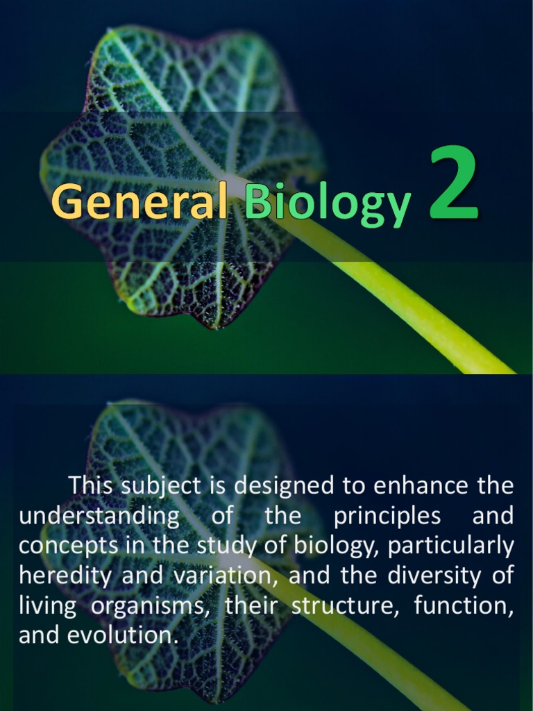 1 General Biology 2 - Introduction To Botany | PDF | Botany | Plants