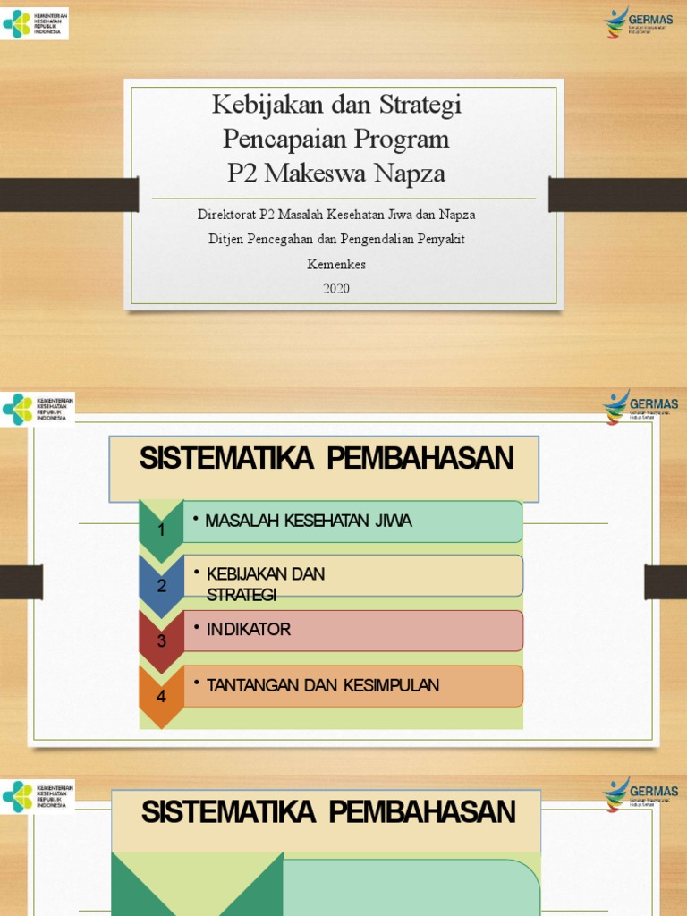 Kebijakan Dan Strategi Program P2PTM & Keswa-Napza, Kemenkes 2020-Dikonversi | PDF ...