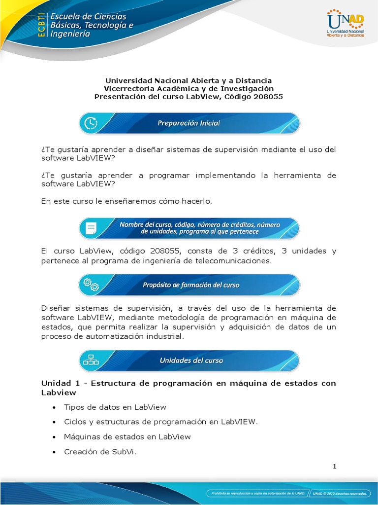 Presentación Del curso-LabView | PDF | Software | Evaluación