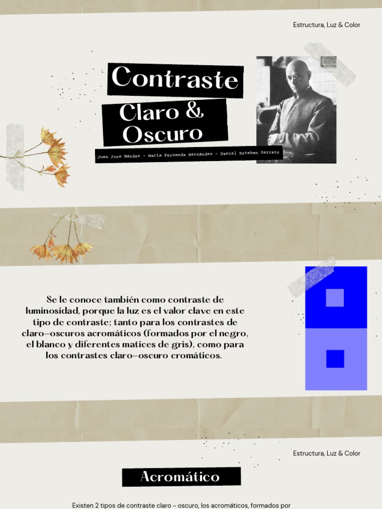 Contraste Claro y Oscuro en Color | PDF | Color | Gris