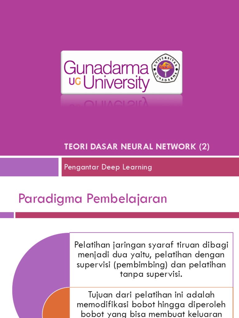 P3 - Teori Dasar Neural Network | PDF