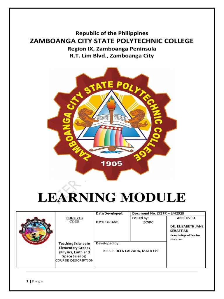 EDUC 213 MODULE Sir Kier | PDF | Force | Constructivism (Philosophy Of Education)