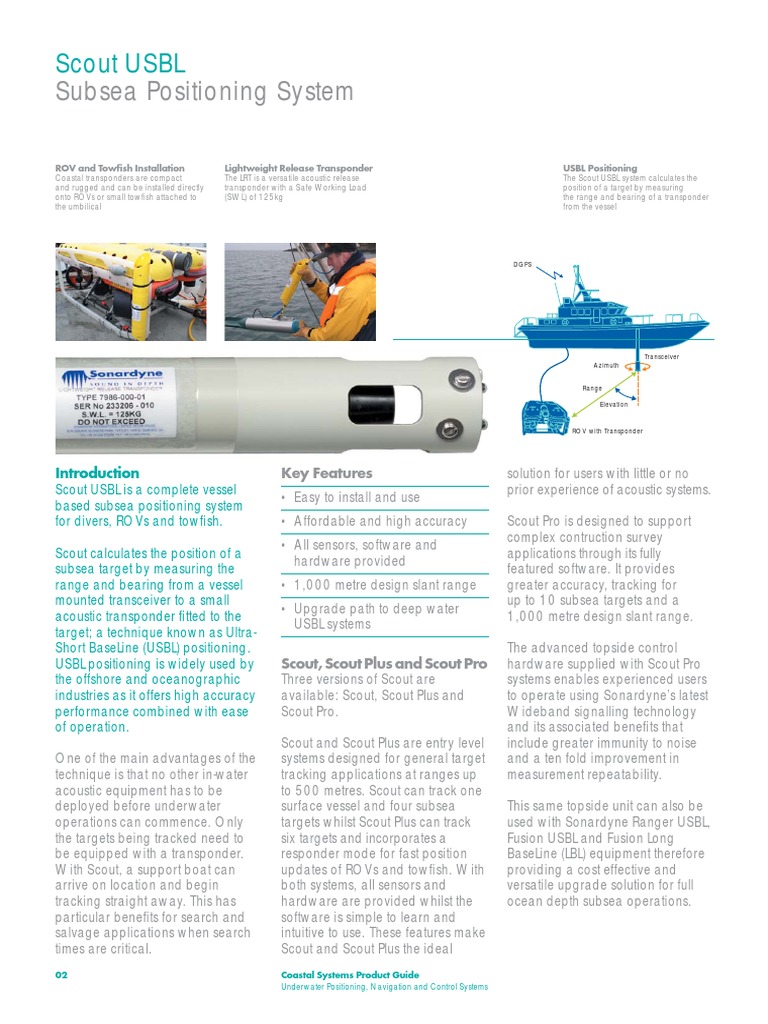 Scout USBL Positioning System | PDF | Subsea (Technology) | Personal ...