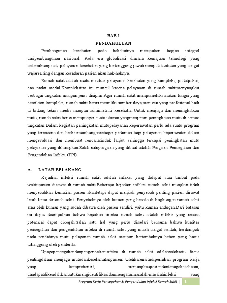 Program Kerja Ppi 2018 | PDF