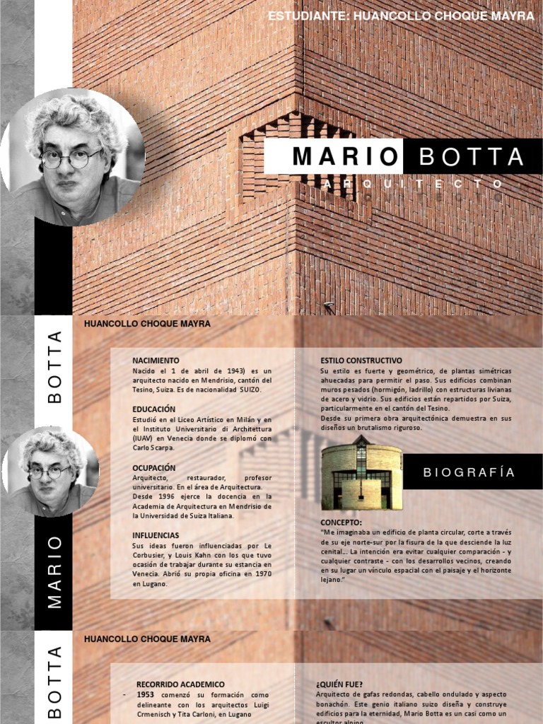 Mario Botta | PDF | Arquitecto | Sectores Economicos