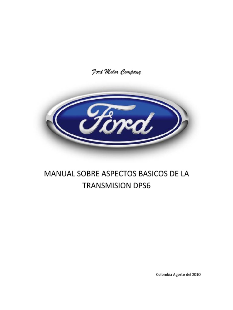 De La Transmision DPS6 | PDF | Transmisión (Mecánica) | Embrague