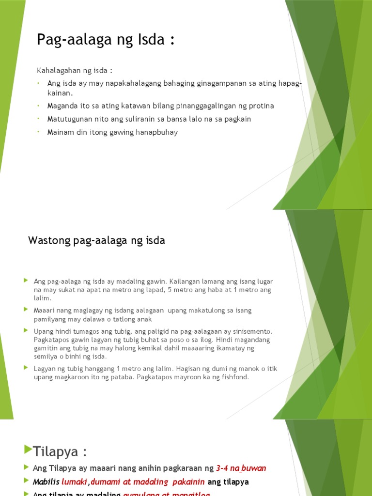 Pag Aalaga NG Isda | PDF