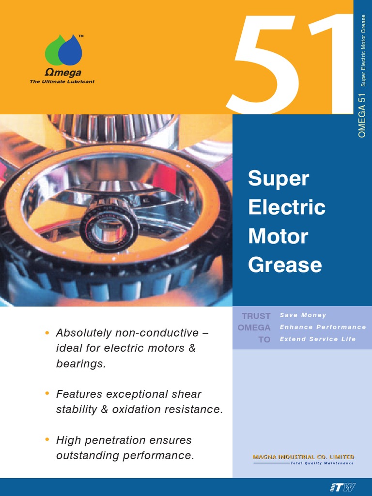 Super Electric Motor Grease | PDF | Bearing (Mechanical) | Lubricant