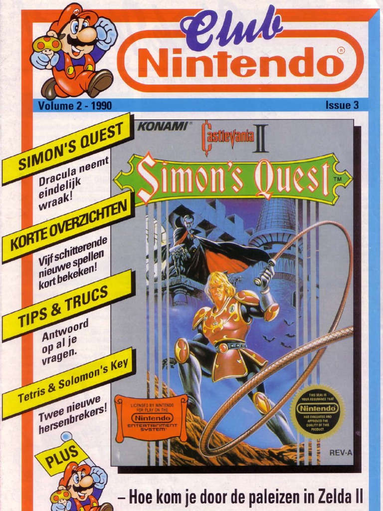Club Nintendo Magazine No.3 (Volume 2) | PDF | Nintendo | Japanese Games