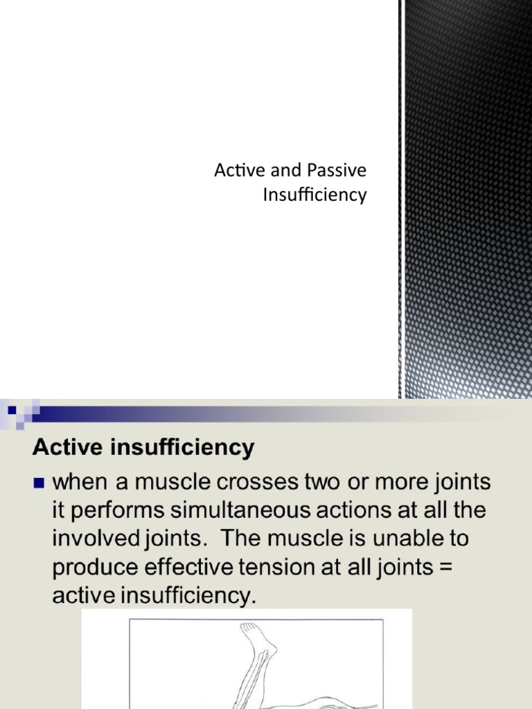Active and Passive Insufficiency | PDF