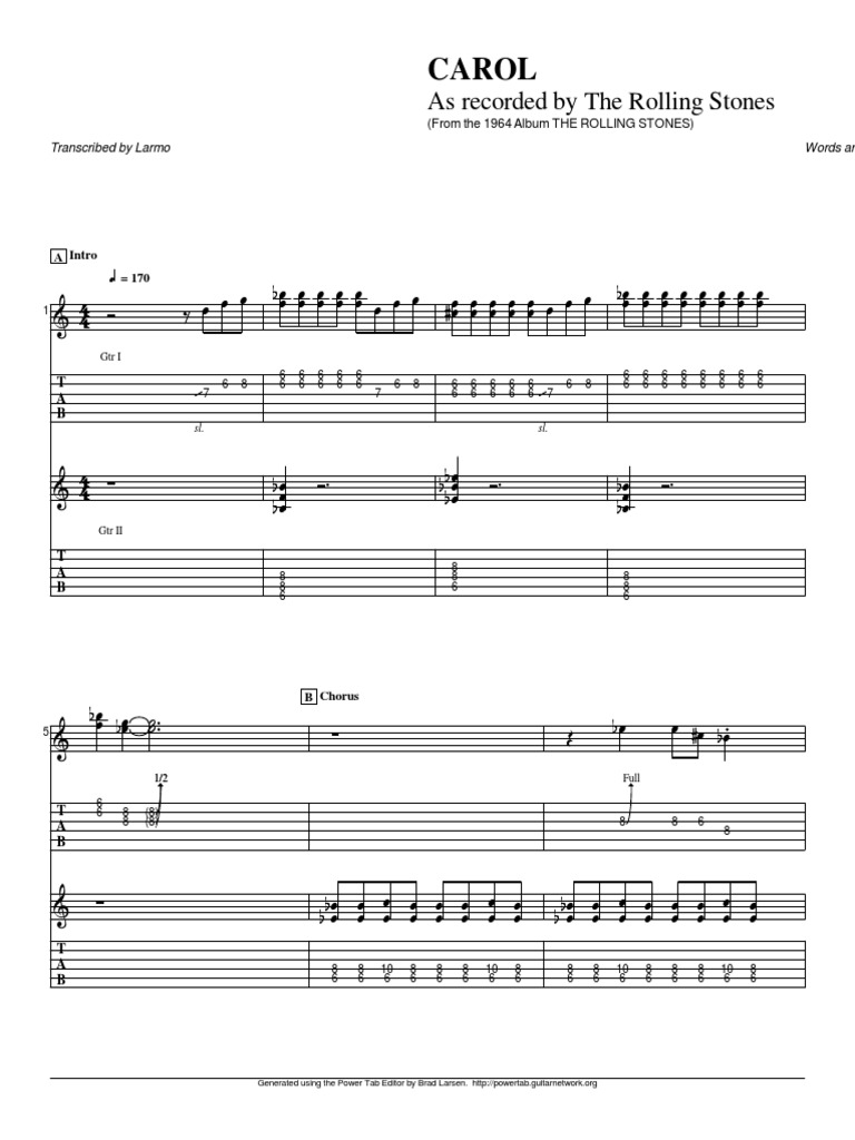 Carol - Rolling Stones | PDF