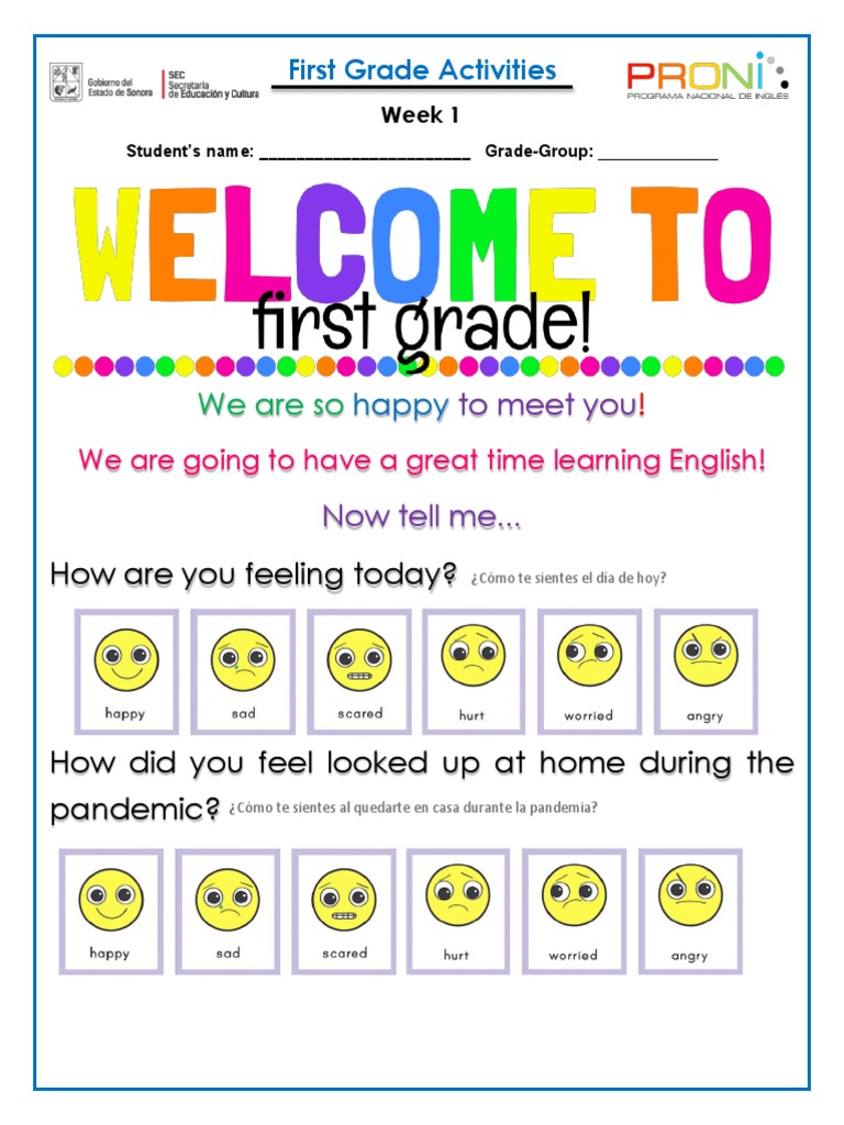 1st Grade - Activities | PDF