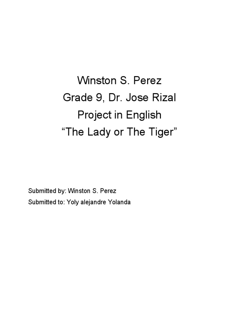 Project in English Winston Perez | PDF