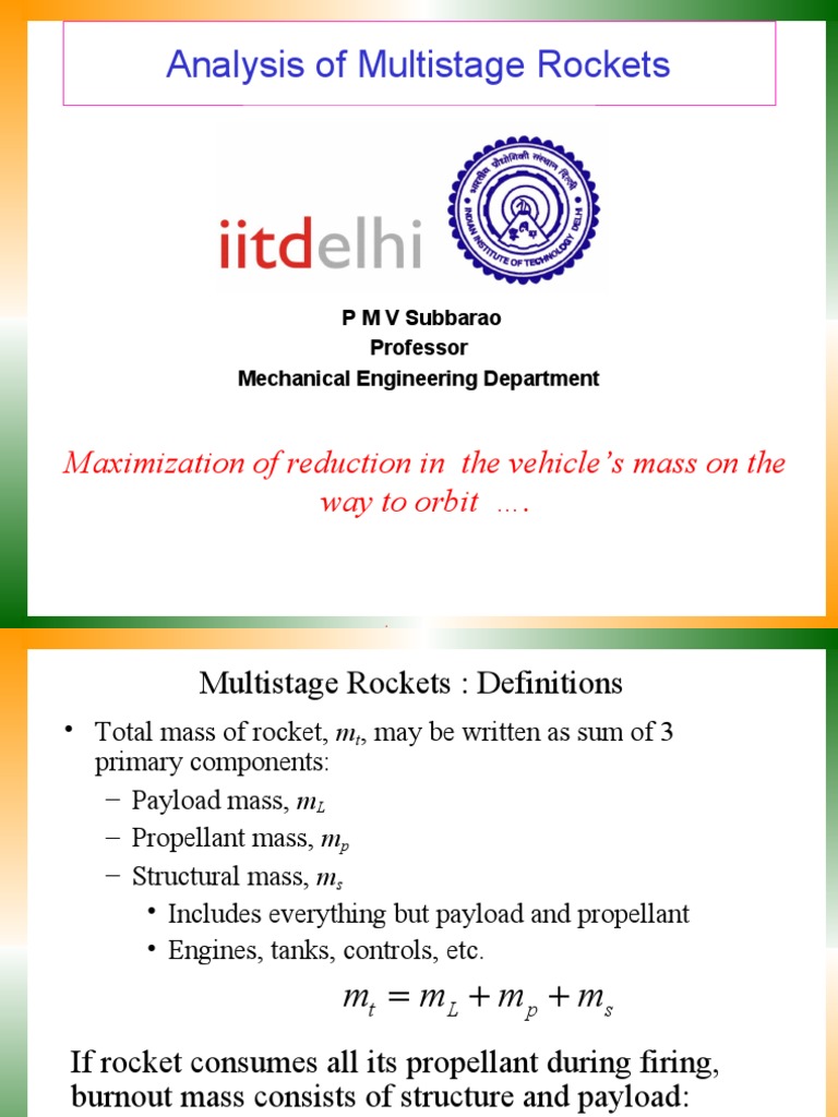 Multistage Rocket Mass Analysis | PDF | Rocket Propellant | Rocket Engine
