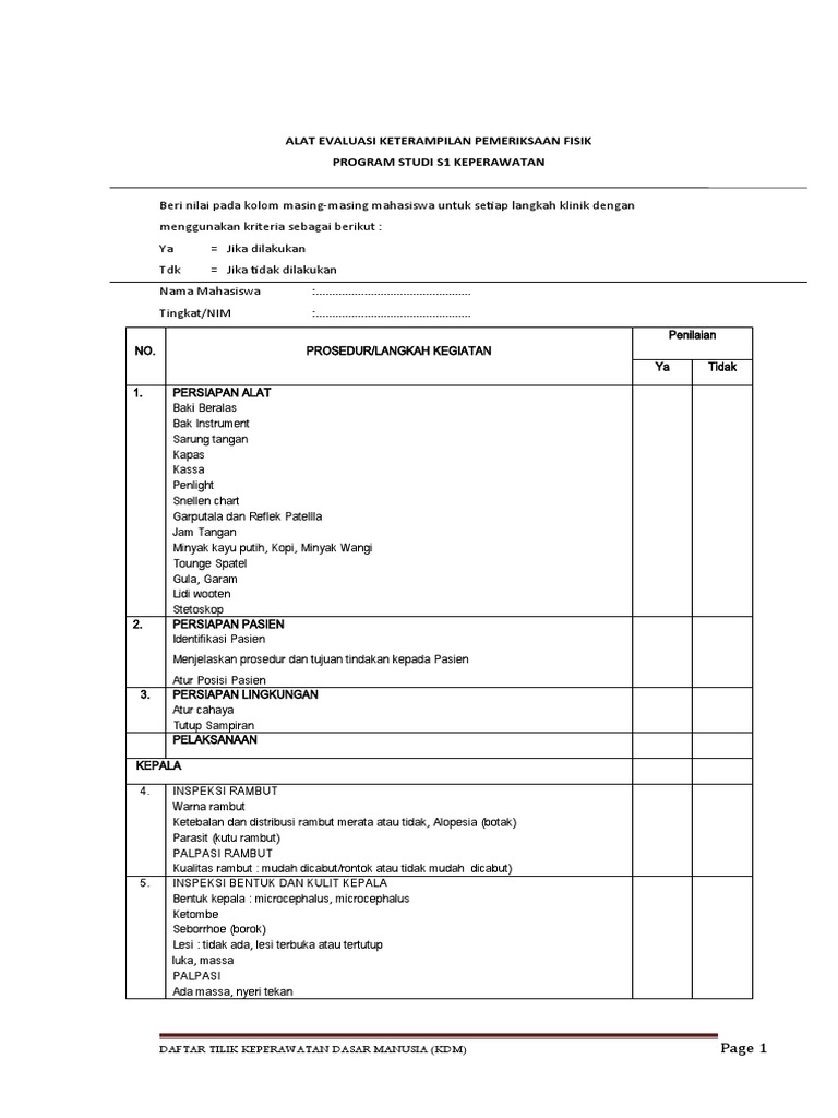 Kumpulan Daftar Tilik KDM | PDF | Kesehatan Holistik | Sains & Matematika
