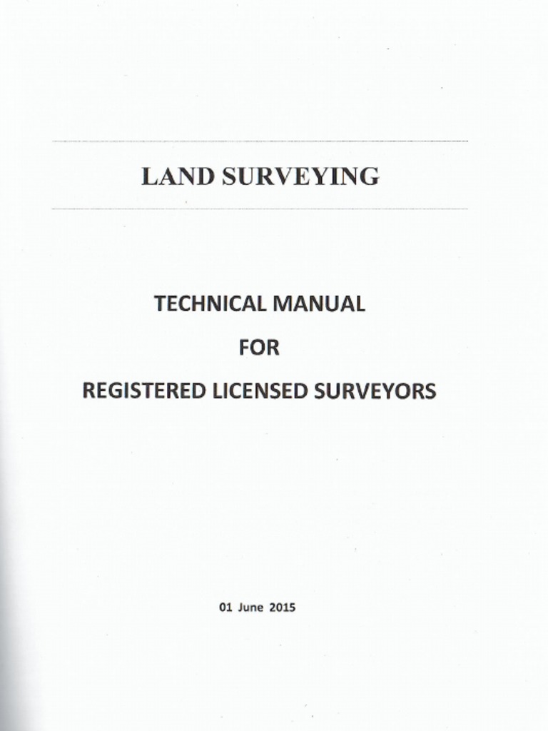 Hand Book For Guideline Land Surveyors | PDF