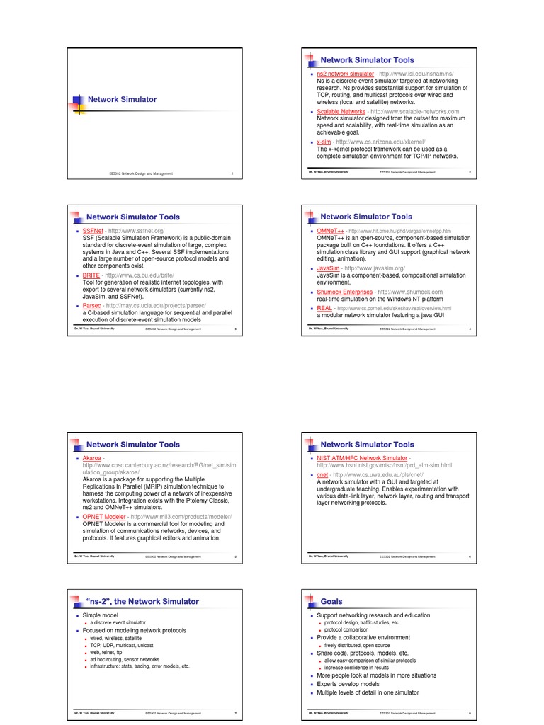 11 Network Simulator Pdf Simulation Computer Network