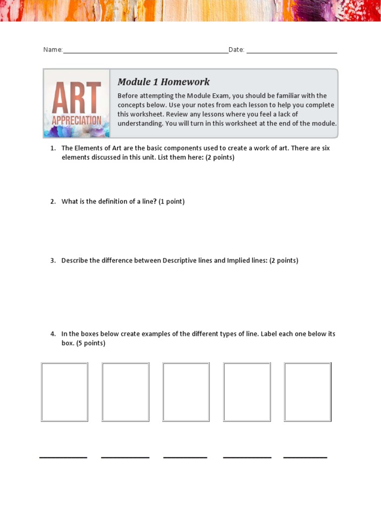 Module 1 Homework | PDF | Composition (Visual Arts) | Color
