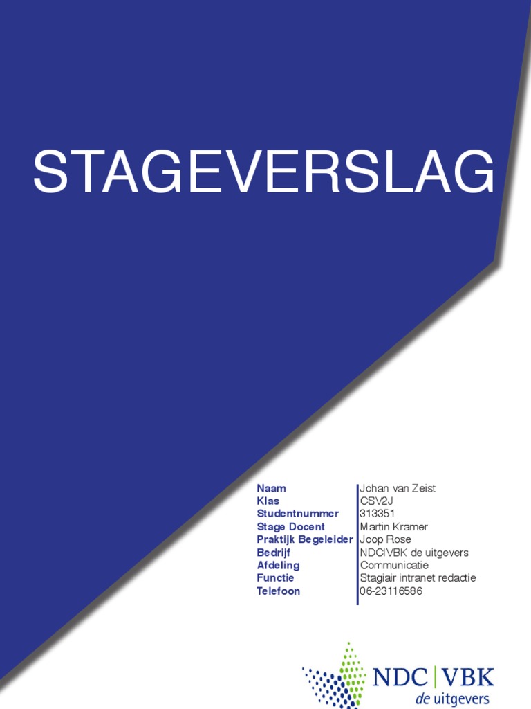 Stageverslag | PDF