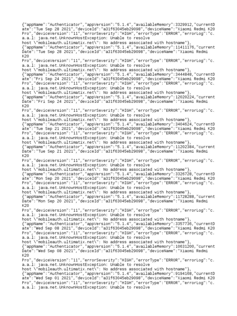 Authenticator ErrorReport | PDF | Mobile Technology | Display Technology