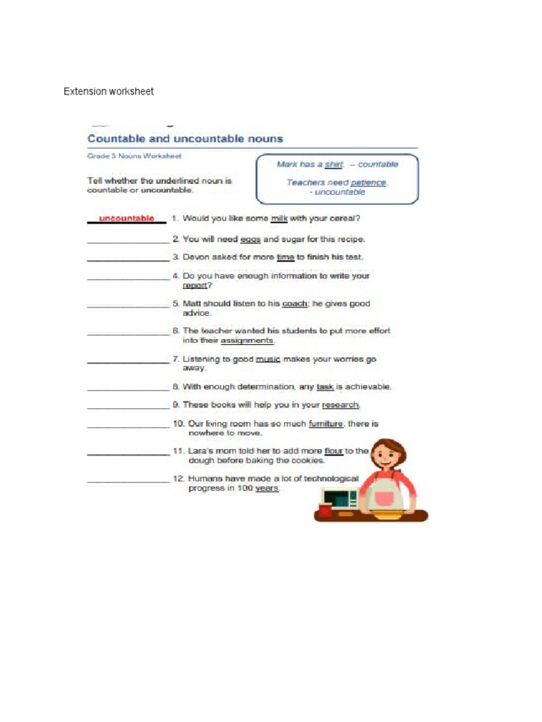 Extension Worksheet For Week 5 | PDF