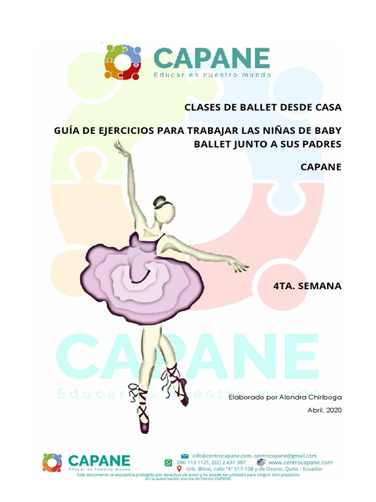 Baby Ballet Clase 4SA20 | PDF | Bailes | Ballet